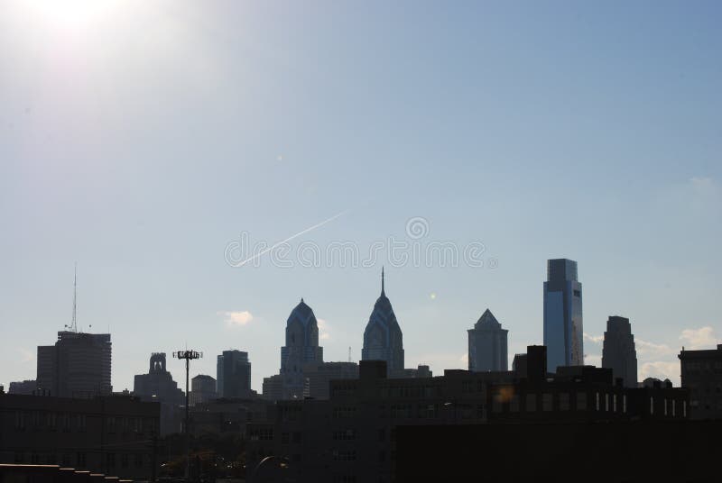 Philadelphia skyline editorial image. Image of blue, love - 46204145