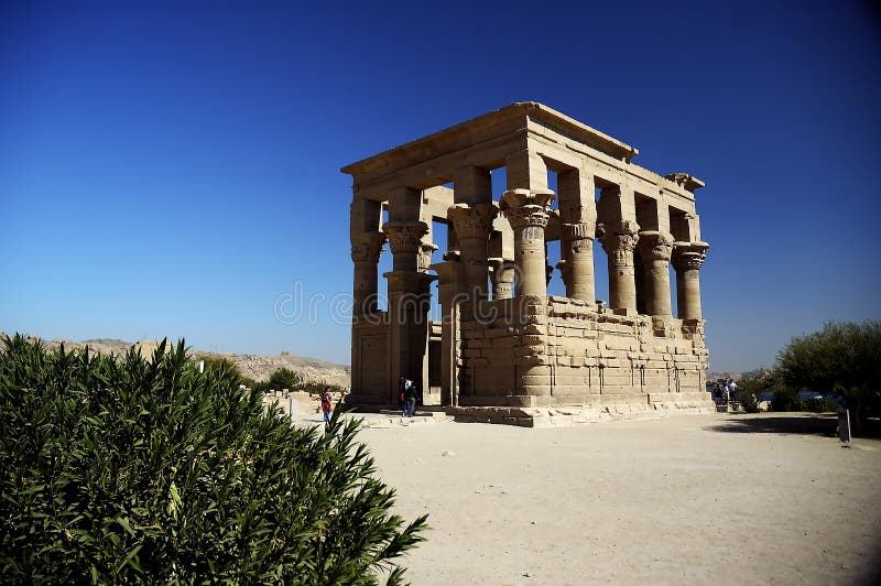 Philae Temple stock photo. Image of ruins, tourists, island - 1984800