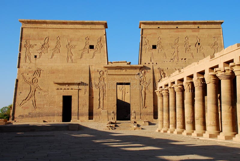 Philae temple stock image. Image of background, monument - 21590563