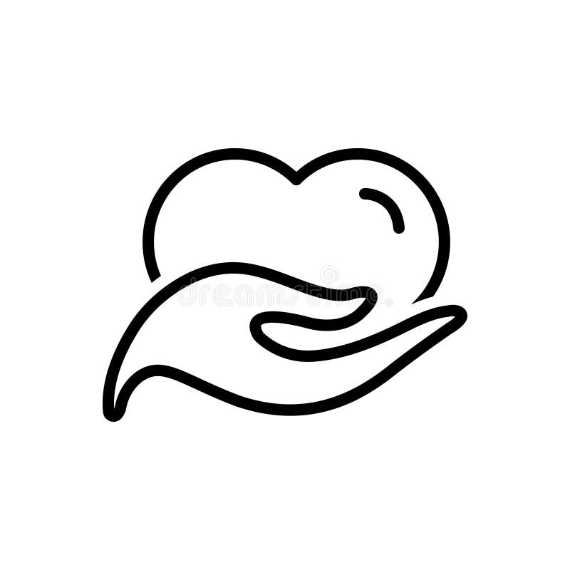 Mix Icon for Philanthropy, Benevolence and Charitableness Stock Vector ...