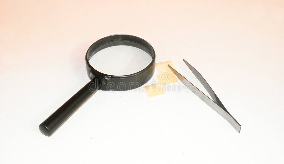 A Philatelic Kit stock photo. Image of stamps, glass - 11023146