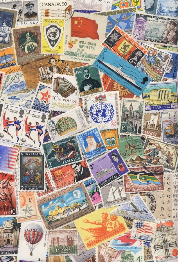 Philately - Collecting Postage Stamps Editorial Photo - Image of ...