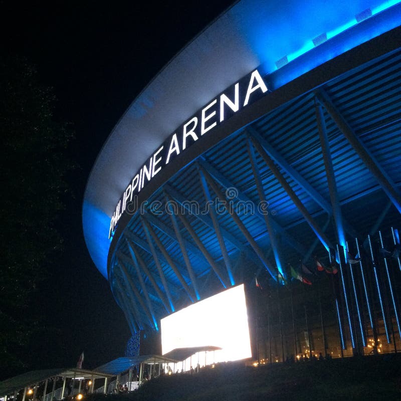 Philippine Arena Night editorial stock image. Image of night - 93528059