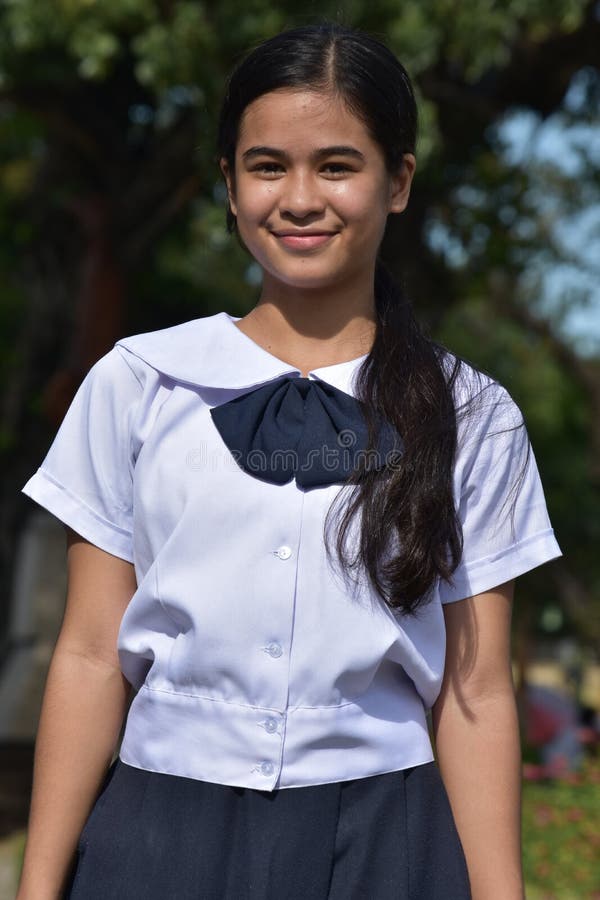 Philippine Female and Happiness with Long Hair Stock Image - Image of ...