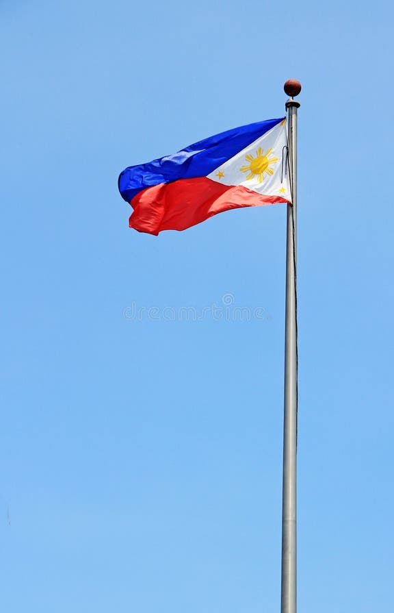 The Philippine Flag stock photo. Image of flagpole, filipino - 20838630