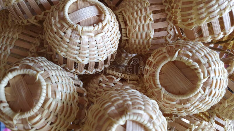 Native Basket Product Made in Antequera, Bohol, Philippines Stock Image ...