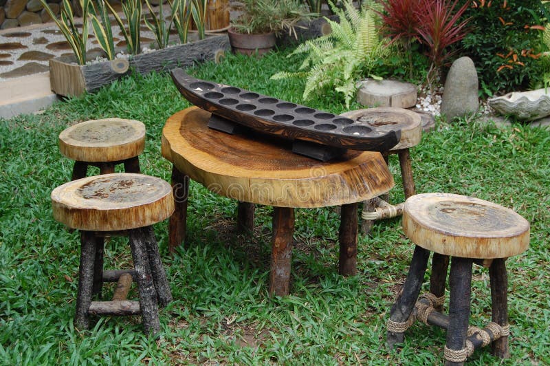 Philippine Mancala Sungka Game Consists of Wooden Board and Seed Shells ...
