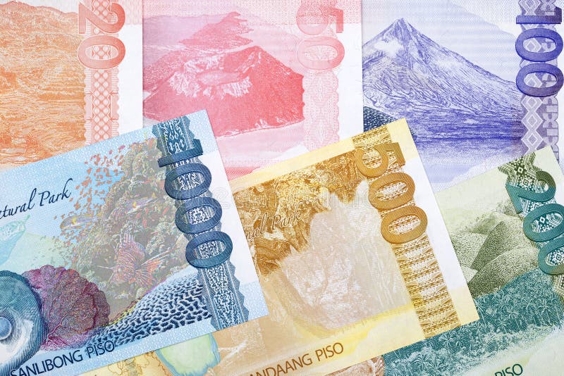 Philippine Money A Business Background Stock Image - Image of bill ...