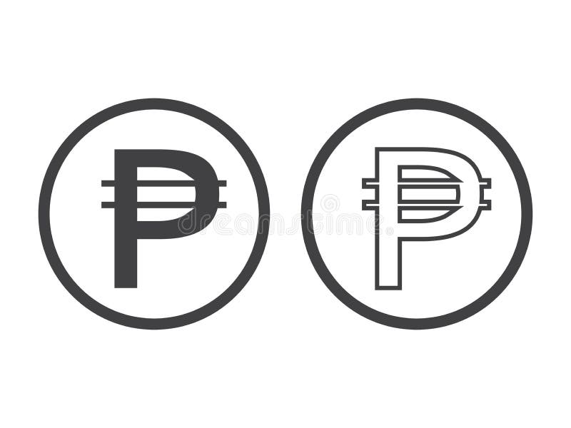 Philippine Peso Currency Symbol Stock Vector - Illustration of graphic ...