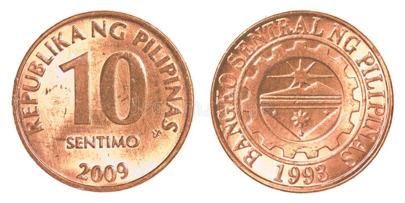 5 Philippine peso coin stock image. Image of commerce - 91909253