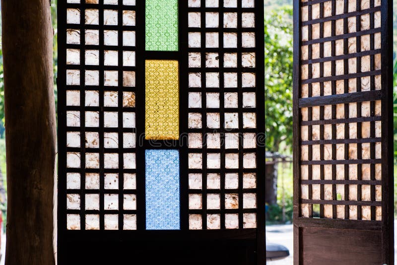 Colorful Capiz window stock photo. Image of culture, style - 51672686