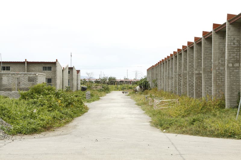 Philippines - April 29, 2011: Habitat for Humanity Houses in the ...