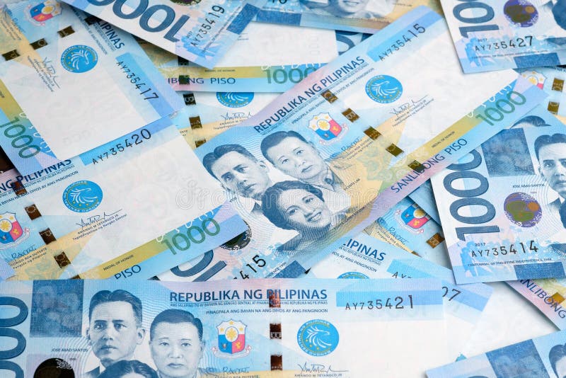 Philippines bank notes stock photo. Image of business - 97008358