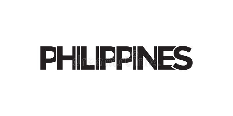 Philippines Emblem. the Design Features a Geometric Style, Vector ...