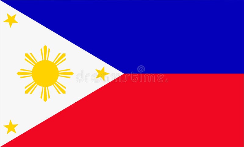 Philippines Flag Design Vector Stock Vector - Illustration of icon ...