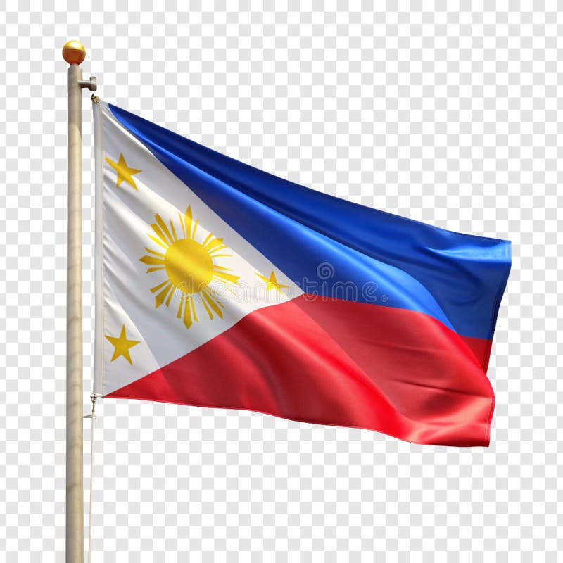 Philippines Flag Transparent Background Stock Illustration ...