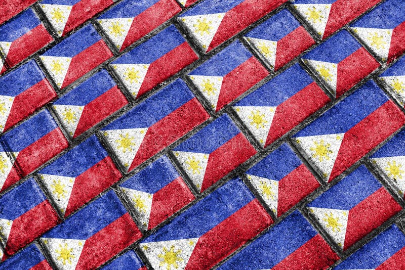 Philippines Flag Urban Grunge Pattern Stock Illustration - Illustration ...