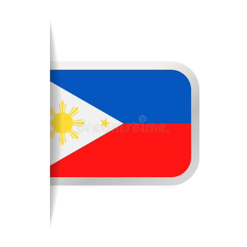 Philippines Flag Vector Bookmark Icon Stock Illustration - Illustration ...