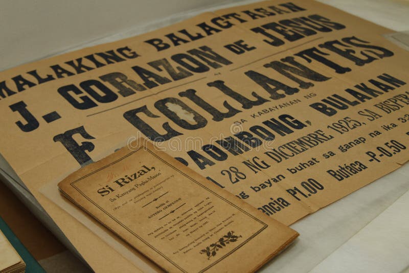 Philippines Historical Pamphlet and Posters Editorial Stock Photo ...