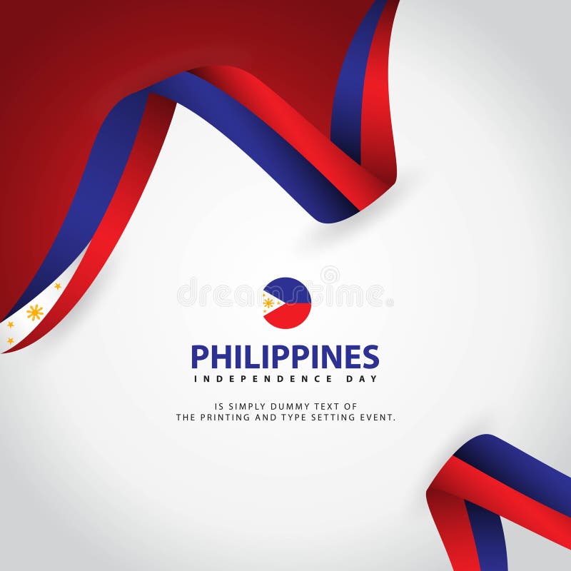 Philippines Independence Day Vector Template Design Illustration Stock ...