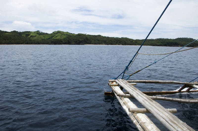 Philippines Island from Pump Boat Stock Photo - Image of transportation ...