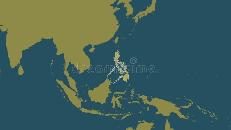 Philippines Map - Glide. Regions. Pattern. Stock Footage - Video of ...
