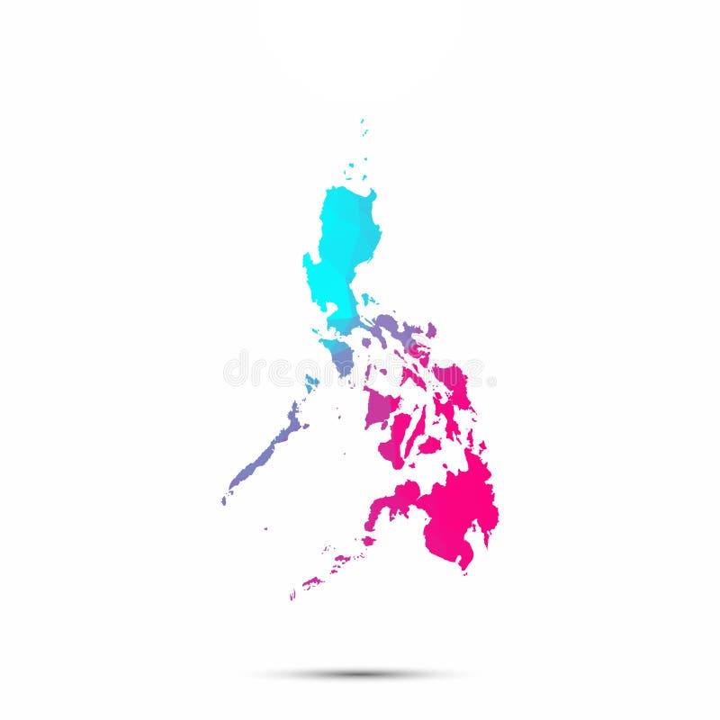 Philippines Map Triangle Low Poly Geometric Polygonal Abstract Style ... Philippines Map Triangle Low Poly Geometric Polygonal Abstract Style ...