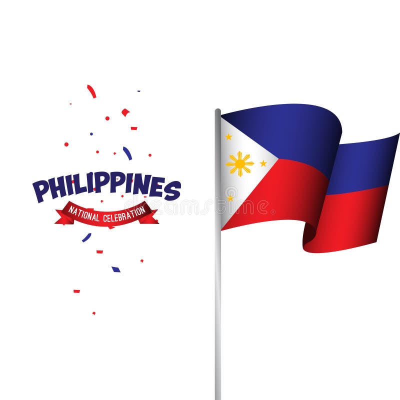 Philippines National Celebration Poster Vector Template Design ...