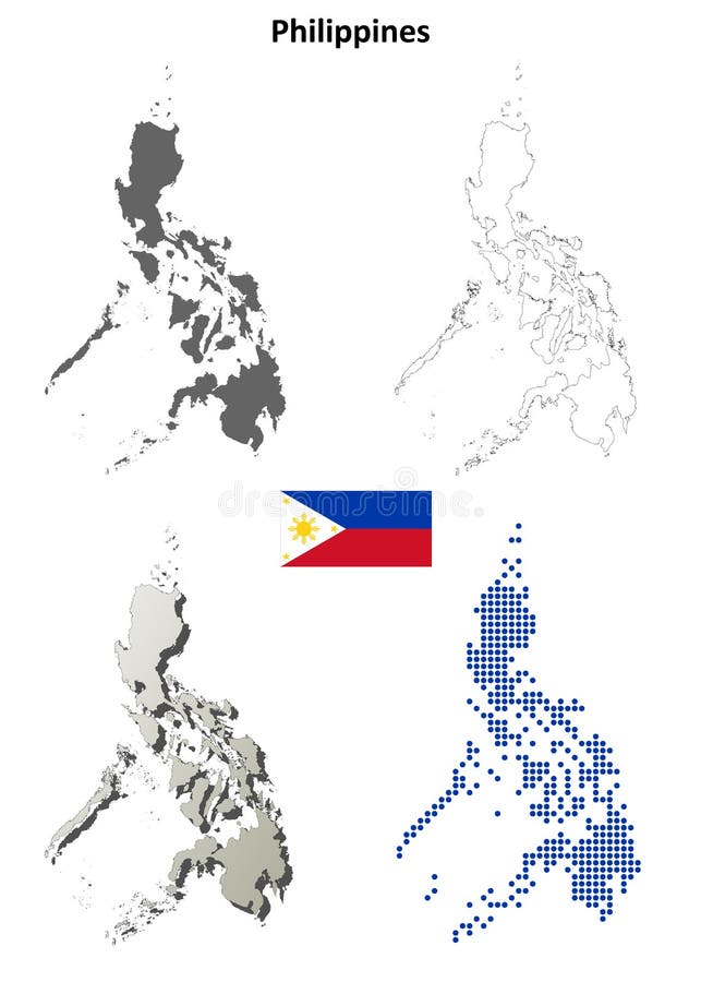 Philippines Map Outline Stock Illustrations – 5,280 Philippines Map ...