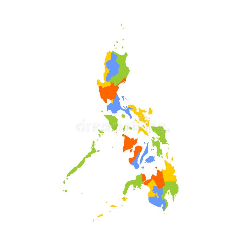 Philippines Political Map of Administrative Divisions Stock ...
