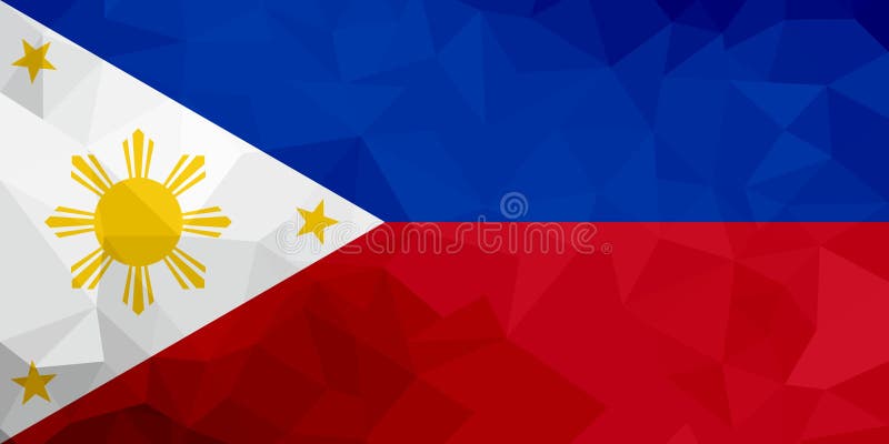 Philippines Polygonal Flag. Mosaic Modern Background. Geometric Design ... Philippines Polygonal Flag. Mosaic Modern Background. Geometric Design ...