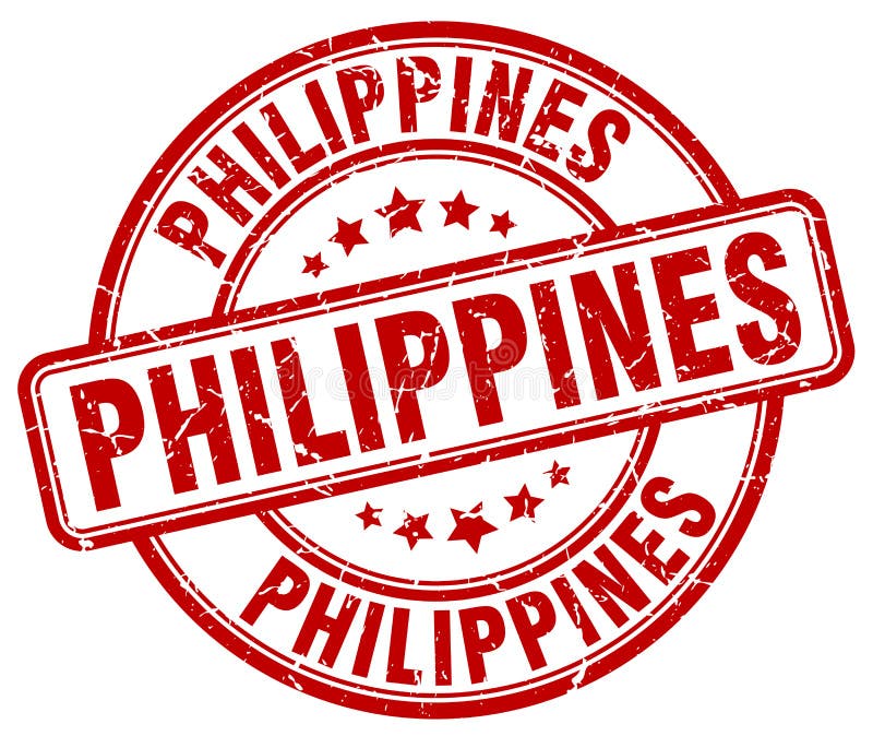 Philippines stamp stock vector. Illustration of insignia - 125217494