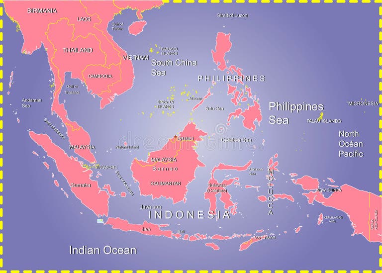 Indonesia Philippines Map Stock Illustrations – 1,485 Indonesia ...