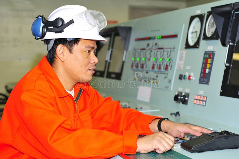 A shipping engineer stock photo. Image of phone, crane - 8412484