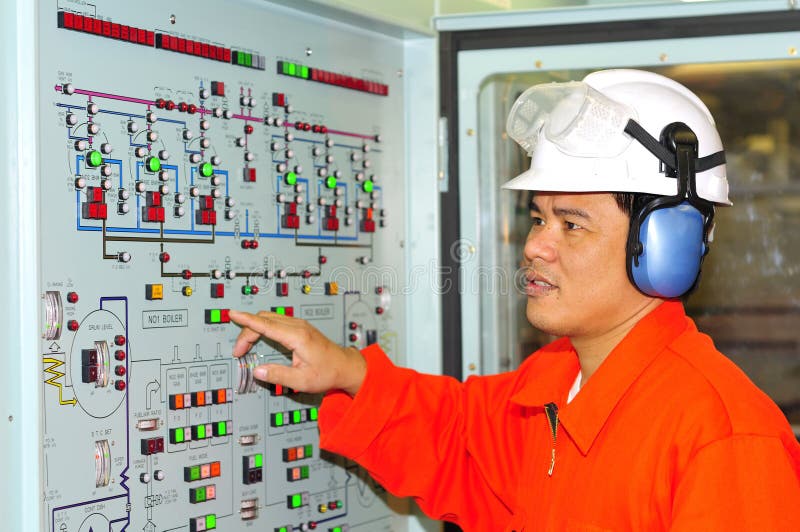 Oilrefinery and engineer stock photo. Image of power, factory - 3397778