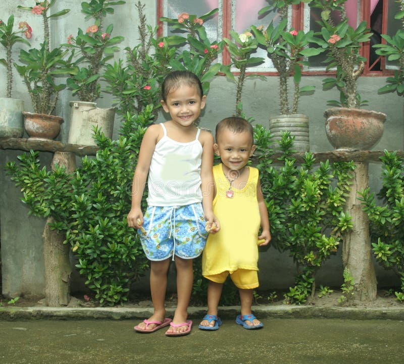 Philippines siblings stock photo. Image of girl, clothes - 20705396