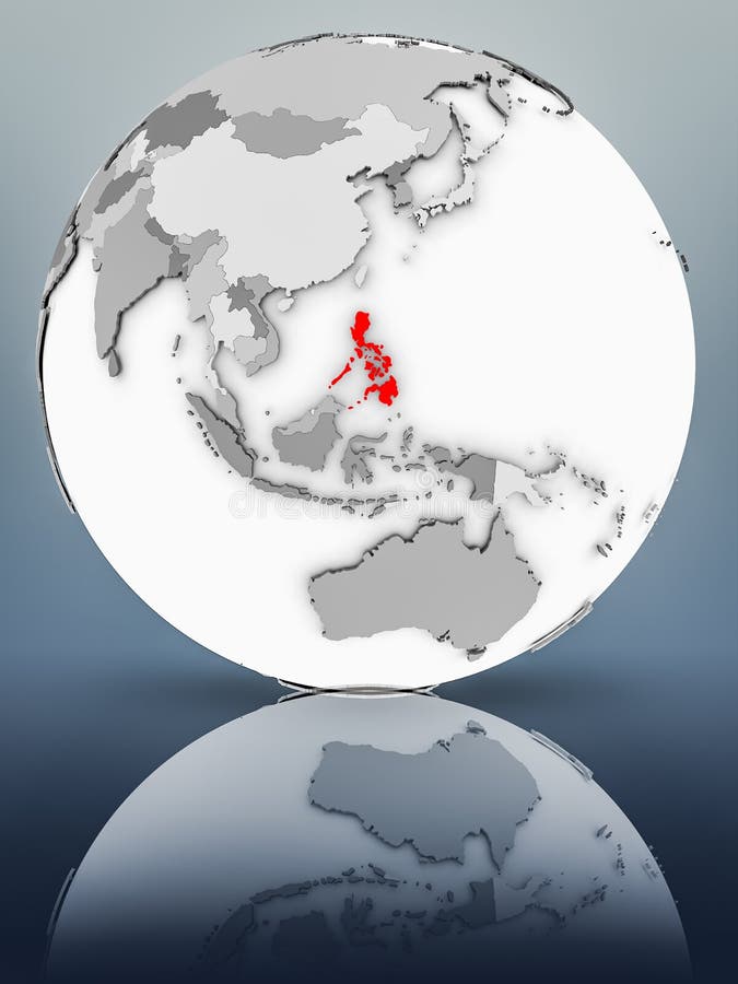 Philippines Globe Reflection Stock Illustrations – 17 Philippines Globe ...