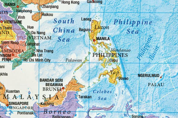 Philippines on the World Map Close-up Stock Image - Image of equator ...