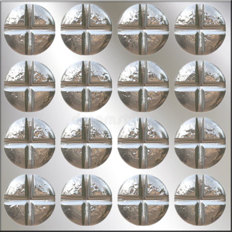 Philips Heads Pattern stock image. Image of silver, shiny - 5681999