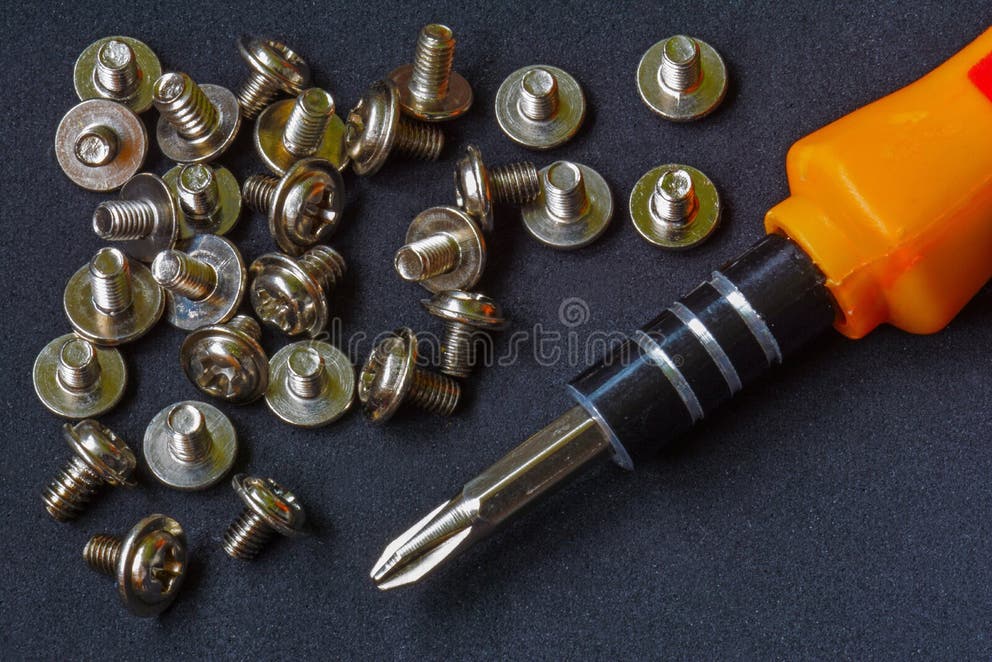 Philips Screwdriver and Screws Stock Photo - Image of twirl, repair ...