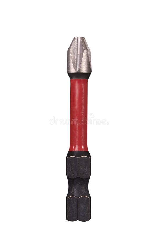 Phillips Drill Bit Isolated on White Stock Photo - Image of tools ...