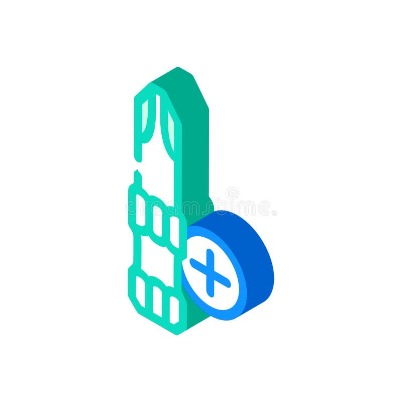 Phillips Head Screwdriver Bit Isometric Icon Vector Illustration Stock ...