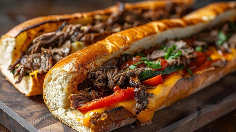 Philly Cheesesteak Symphony with Beef & Veggies. Concept Recipe, Beef ...