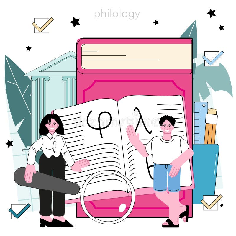 Philologist Concept. Scientific Study of Language, Its History and ...