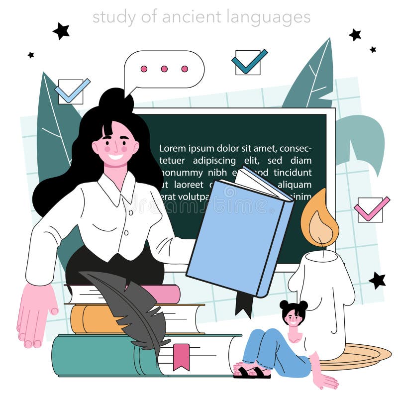Philologist Concept. Scientific Study of Language, Its History and ...