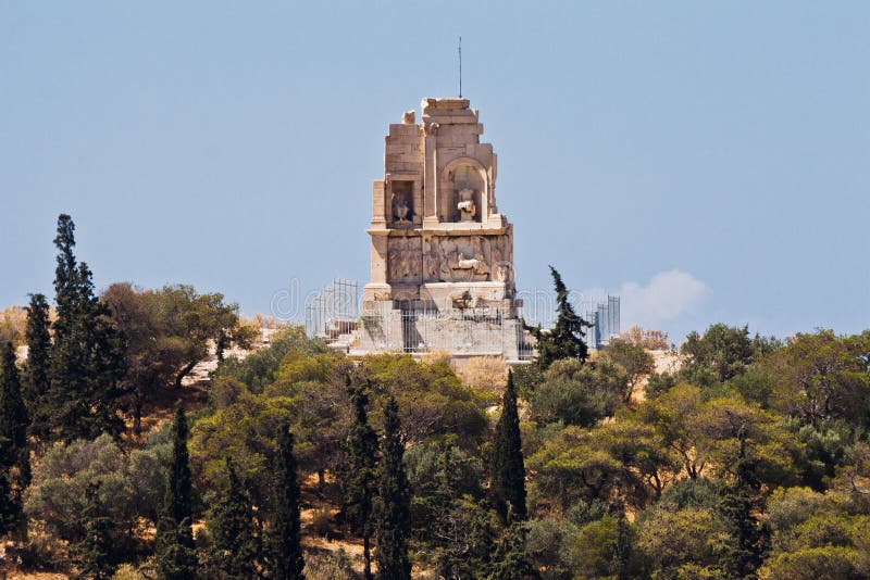 Philopappos Monument Athens Greece Stock Image - Image of civilization ...
