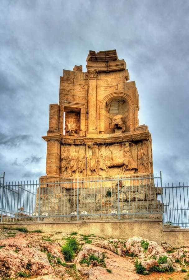 Philopappos Monument Athens Greece Stock Image - Image of civilization ...