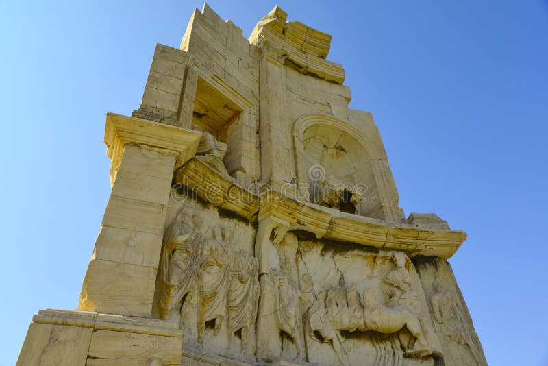 Philopappou Hill - the Monument Stock Image - Image of athina, museum ...