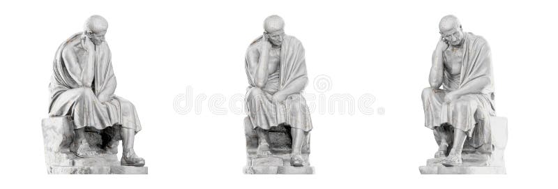 Philosopher Chrysippus Statue Stock Illustration - Illustration of ...