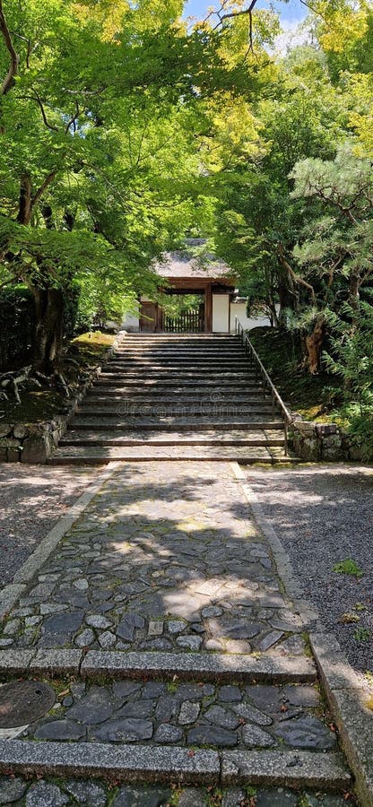 Philosopher S Path Houses and Temples in Kyoto in the Mid of Summer ...